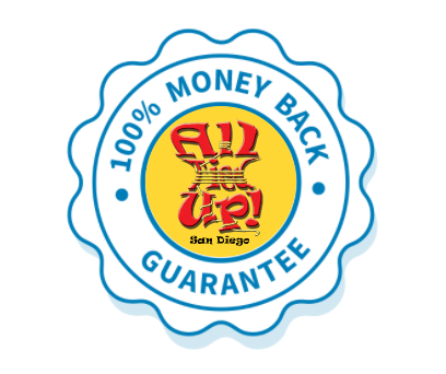 Guarantee with ATUSD Logo | All Tied Up San Diego